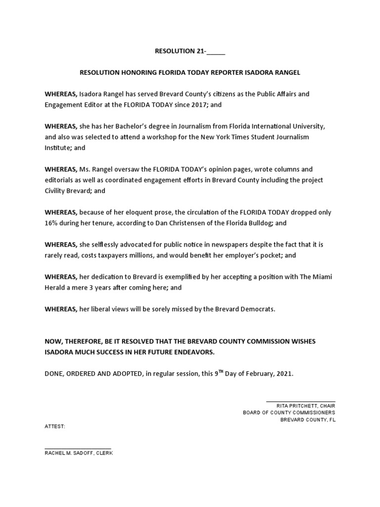 Isadora Rangel Resolution | PDF