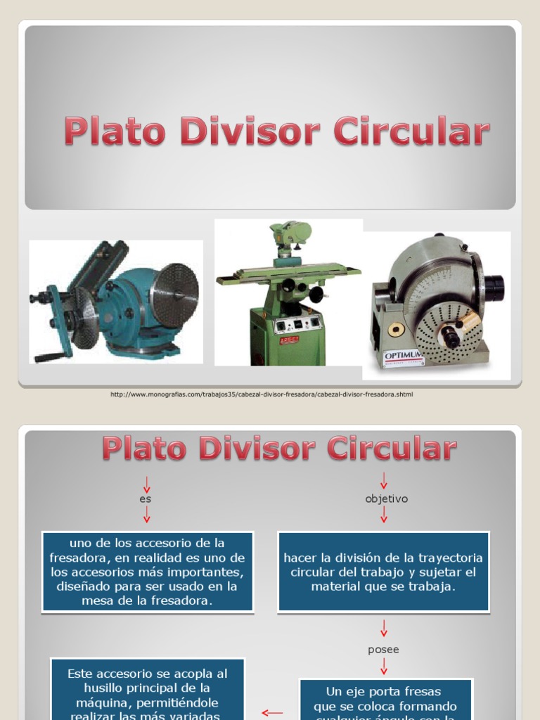 Plato Divisor Circular | PDF | Equipo | Máquinas