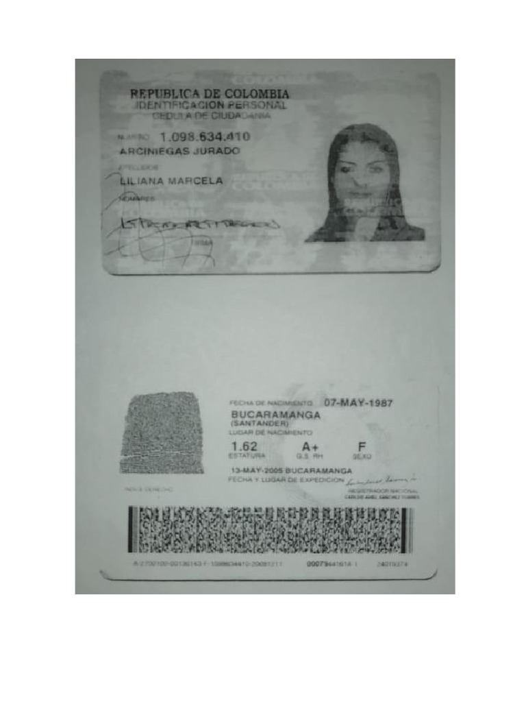 Cedula Marcela | PDF