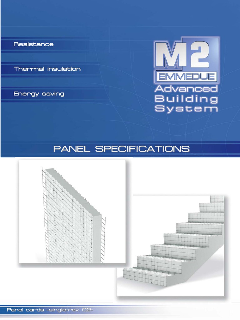 Emmedue M2 Panel - Specifications | PDF | Building Insulation | Plaster