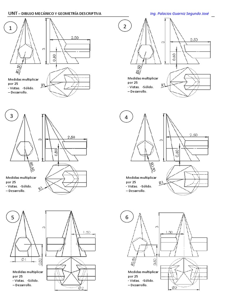 Piramide Prisma | PDF | Dibujo técnico | Enseñanza de matemática