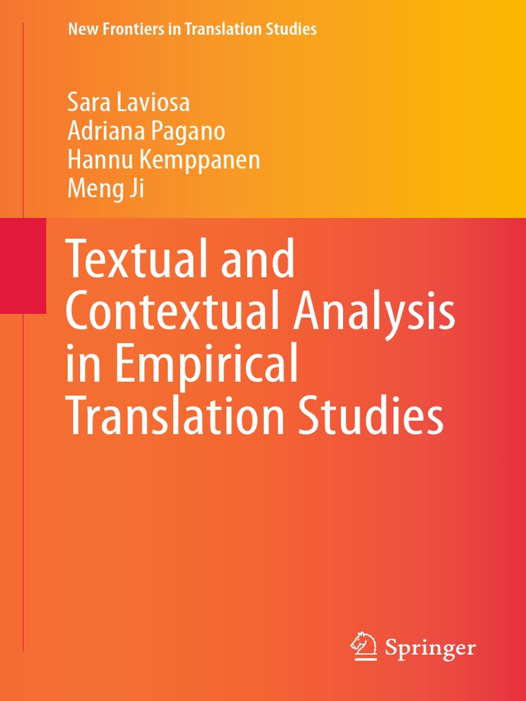 Textual and Contextual Analysis in Empirical Translation Studies | PDF ...