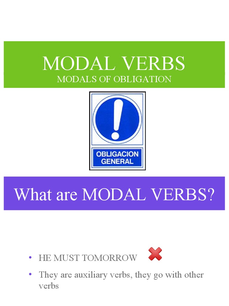 Modal Verbs: Obligation Rules | PDF | Verb | Linguistic Morphology