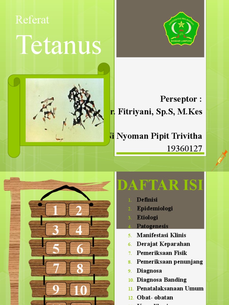 Tetanus PPT-pipit | PDF