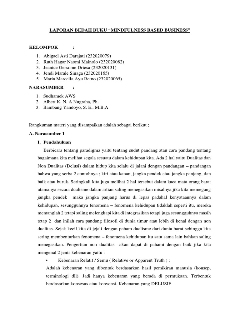 Laporan Bedah Buku | PDF