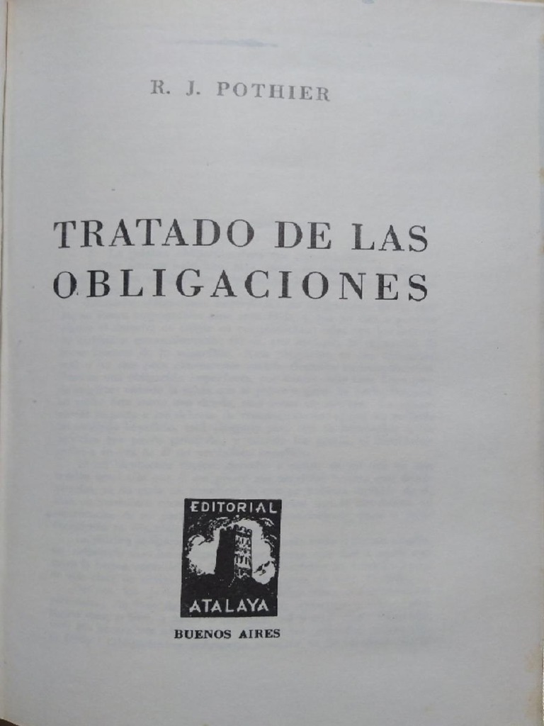 Los Contratos R.J.pothier | PDF