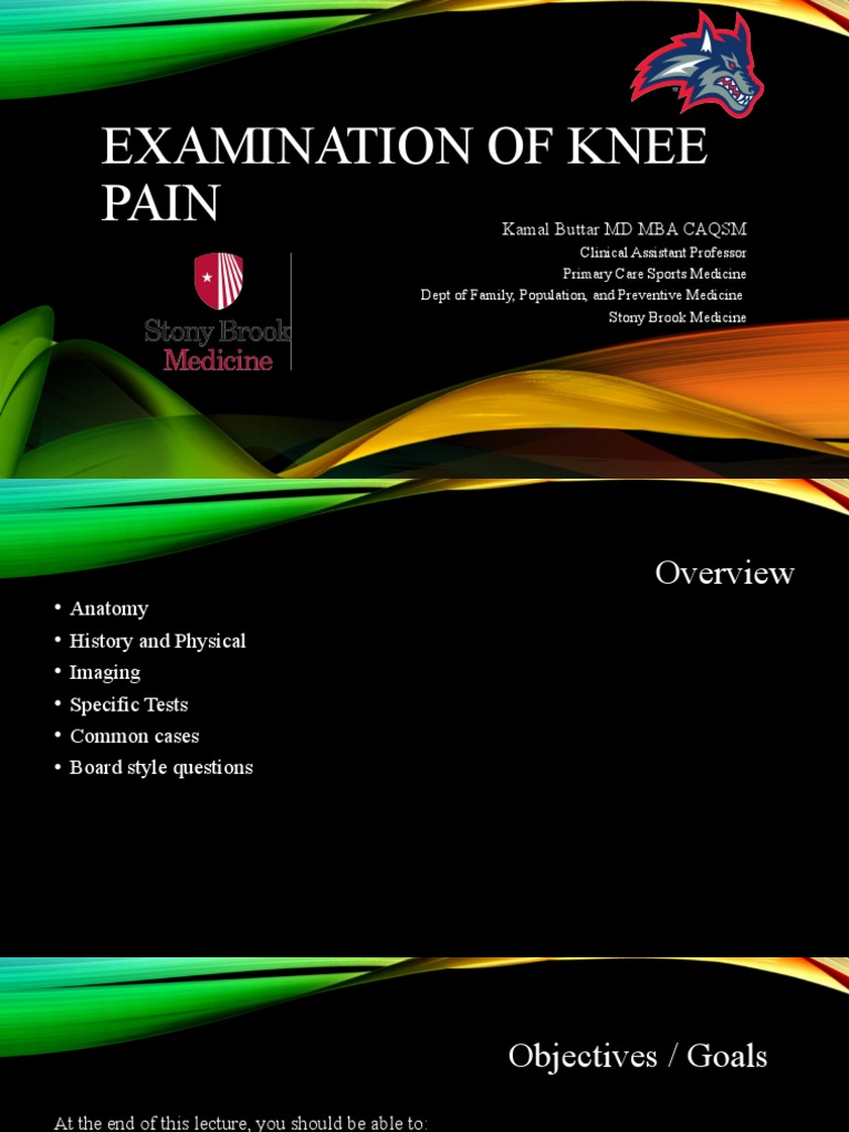 Examination of Knee Pain | PDF | Knee | Gout