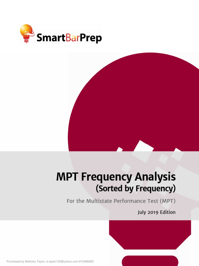MPT Frequency Chart July 2019 | PDF | Common Law | Justice