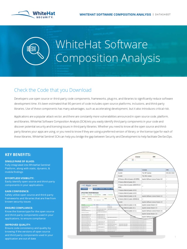 Whitehat Software Composition Analysis: Check The Code That You ...
