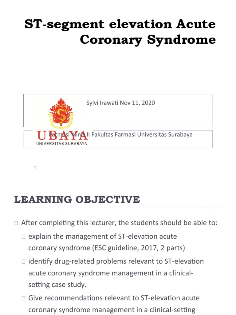 STE ACS Updated | PDF | Percutaneous Coronary Intervention | Myocardial ...