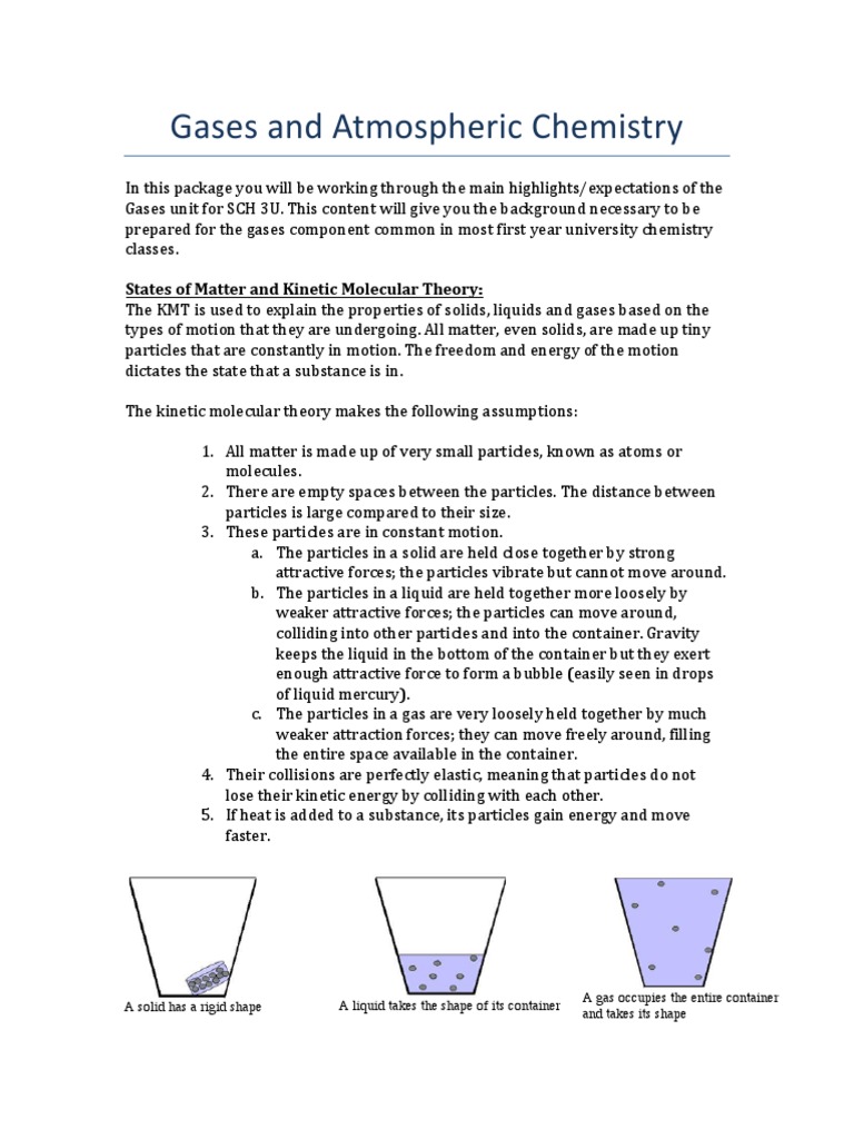 Understanding Gas Laws and KMT | PDF