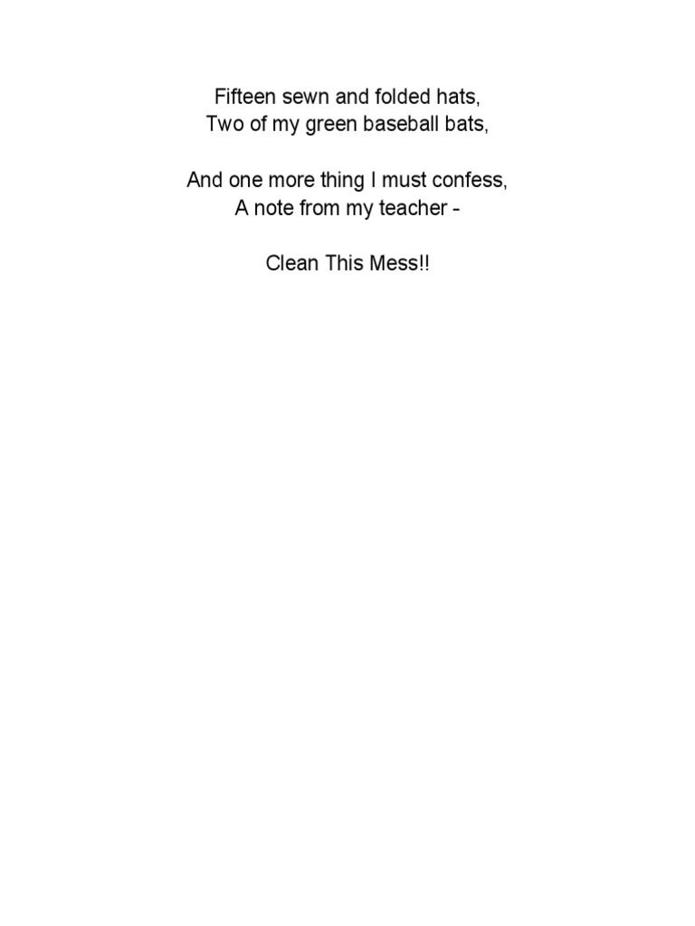 Locker Poem Part 2 | PDF