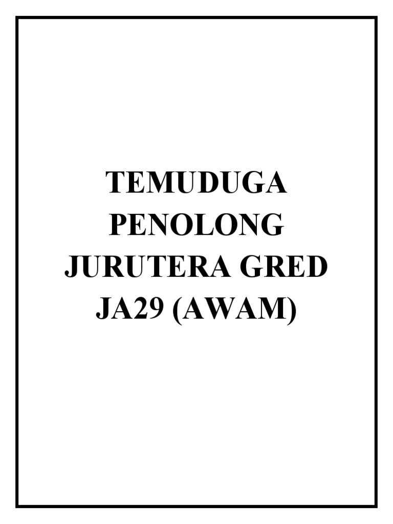 Susunan Untuk Fail Sijil Temuduga | PDF