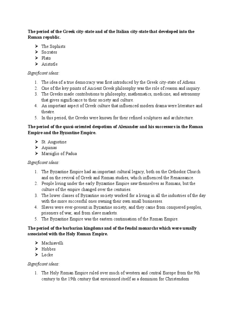 Evolution of Western Political Systems | PDF | Ancient Greece | Roman ...