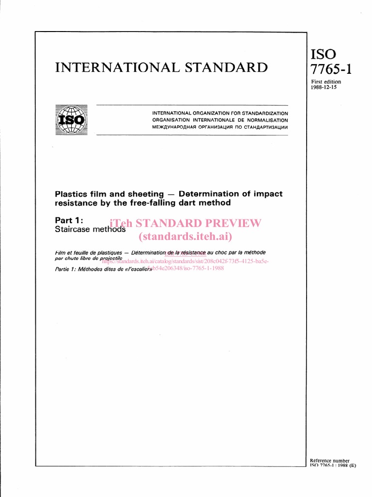 Iso 7765 1 1988 | PDF | International Organization For Standardization ...