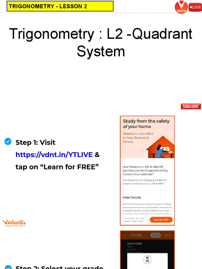 Quadrant+System | PDF | Sine | Trigonometric Functions