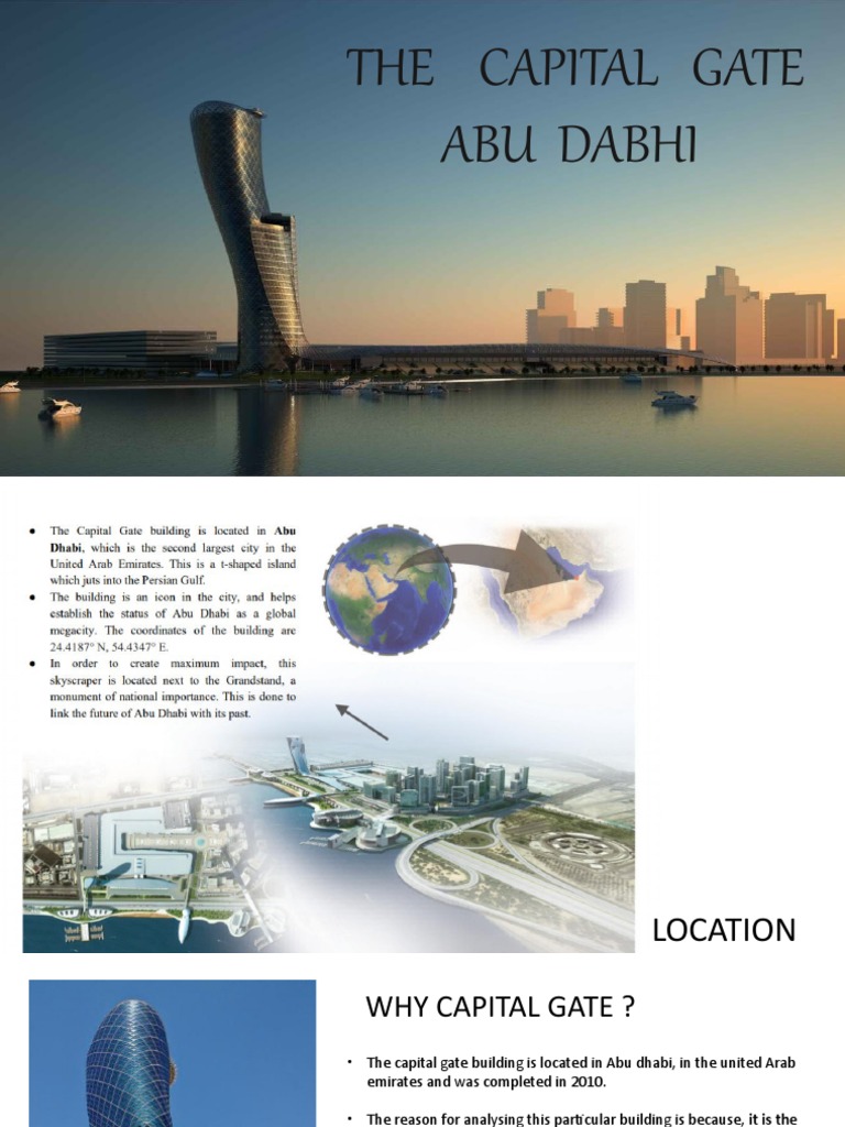 The Capital Gate | PDF | Beam (Structure) | Economic Sectors