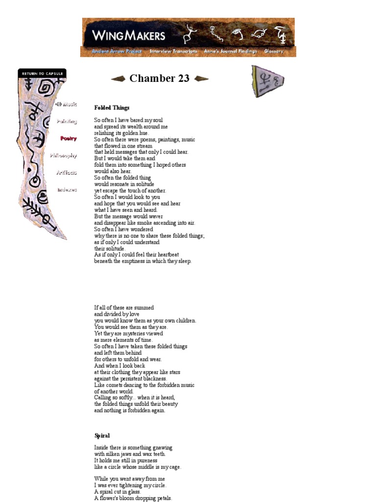 WingMakers Poetry: Chamber Insights | PDF | Philosophy | Art