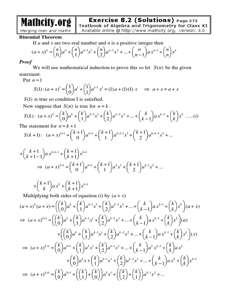 Ex 8 2 FSC Part1 Ver3 | PDF | Teaching Mathematics | Number Theory
