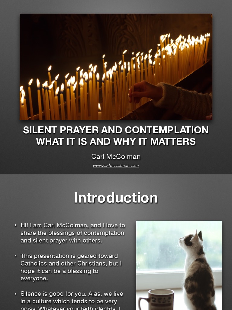 Silent Prayer and Contemplation What It Is and Why It Matters | PDF ...