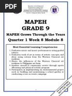 Mapeh 9 - Melcs | PDF | Substance Abuse | Classical Period (Music)