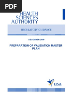 The Preparation of Validation Master Plan: Manual: 035 | PDF ...