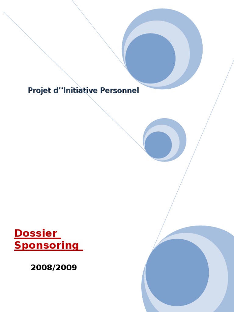 Dossier Sponsoring PIP | PDF | Business