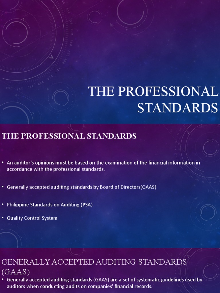 Auditing Standards & Quality Control | PDF