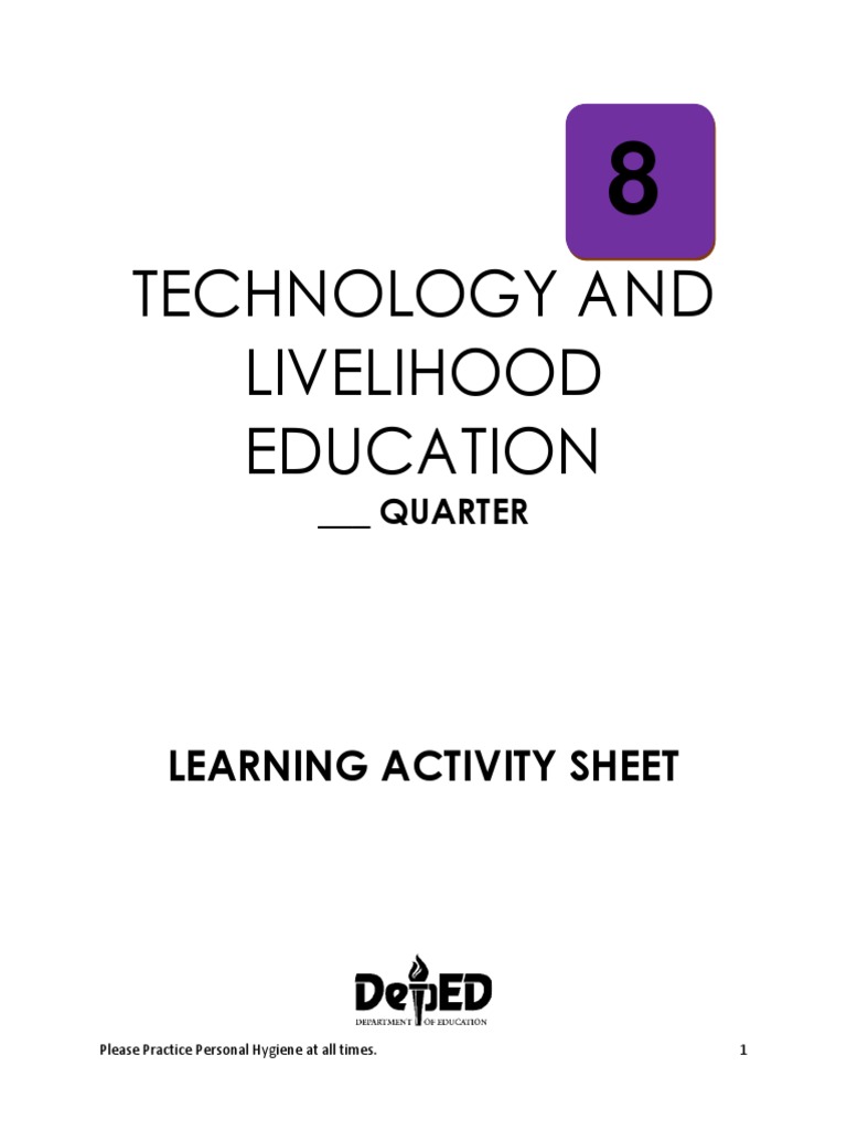 Grade 8 TLE-FOOD PROCESSING (Salting, Curing and Smoking) LAS | PDF ...