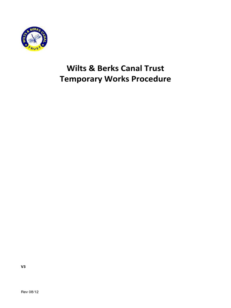 Temporary Works Procedure Overview | PDF | Temporary Work | Risk