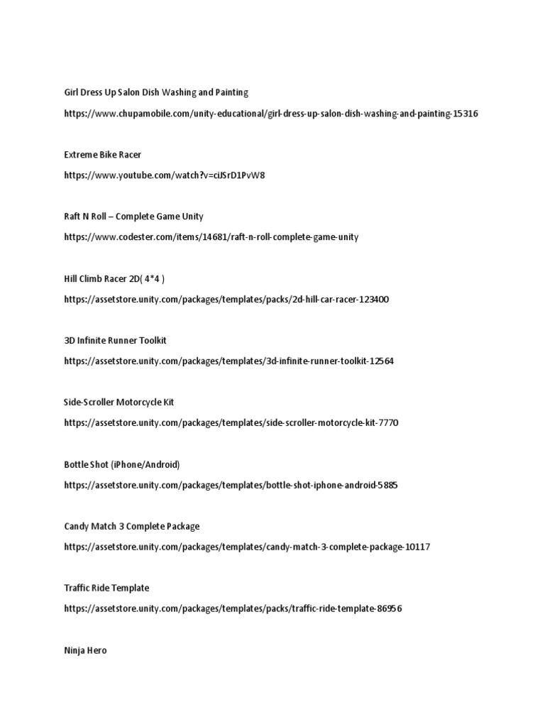 150 Unity Game Source Code | PDF | Leisure | Sports