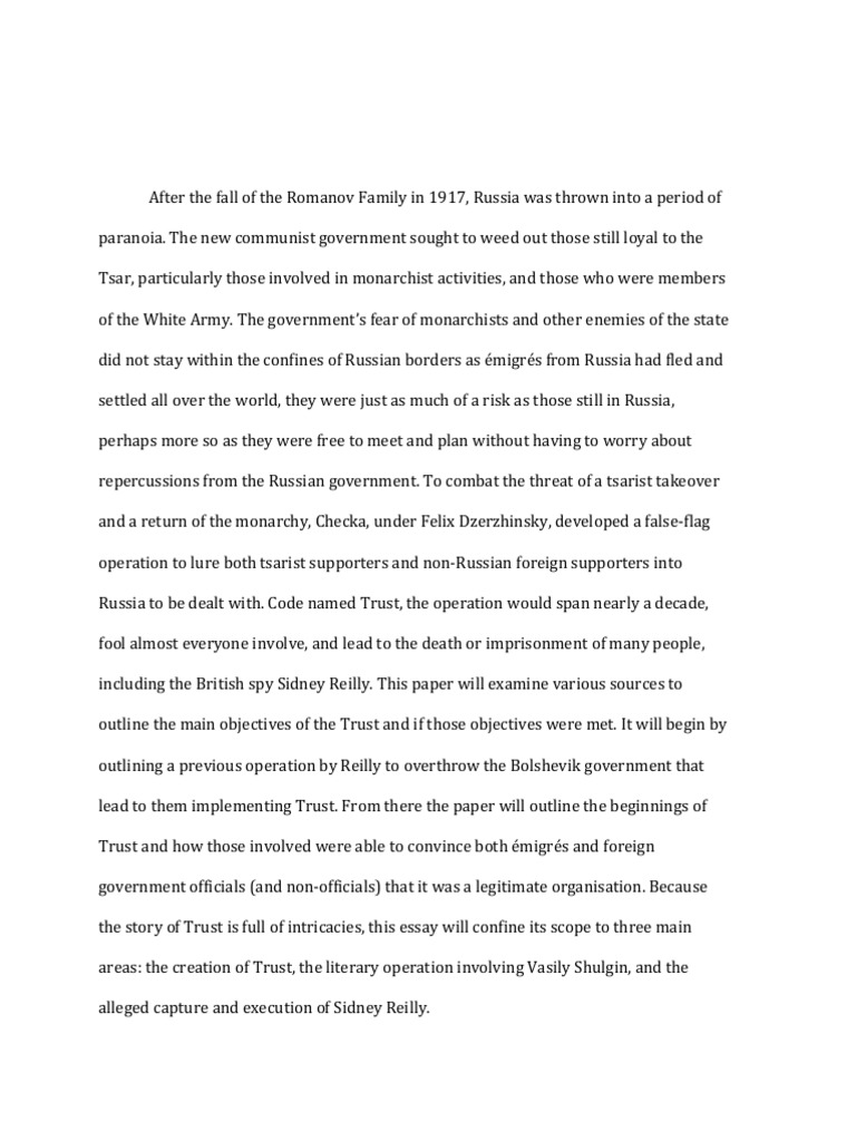 Operation Trust 1921 1926 | PDF | Vladimir Lenin | Soviet Union