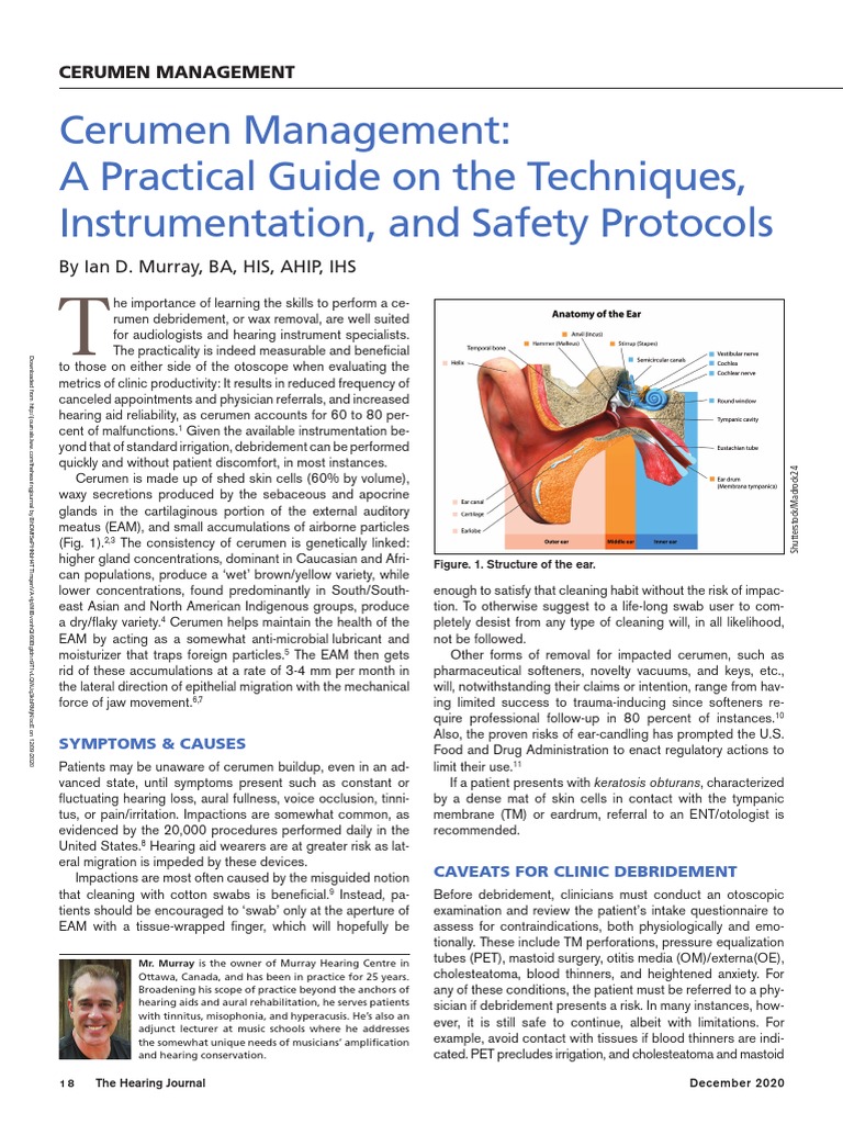 Cerumen Management A Practical Guide On The.6 | PDF | Medical ...