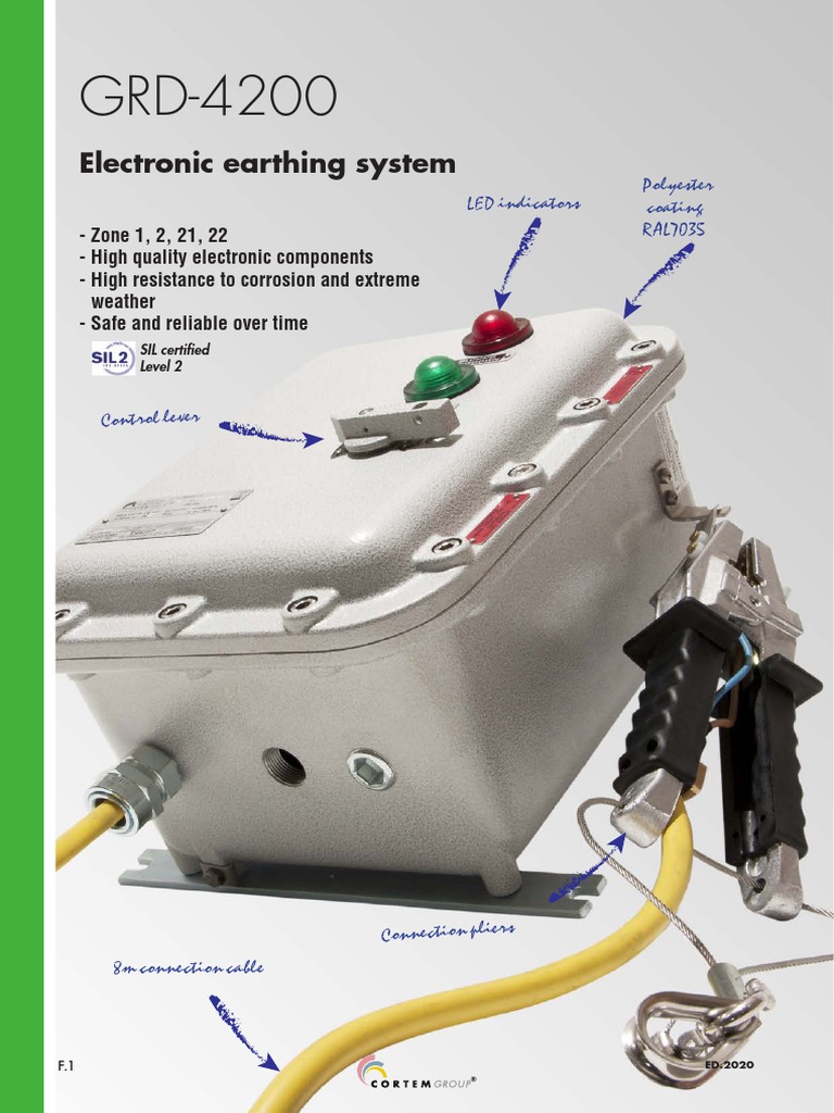 Electronic Earthing System: LED Indicators Polyester Coating RAL7035 | PDF