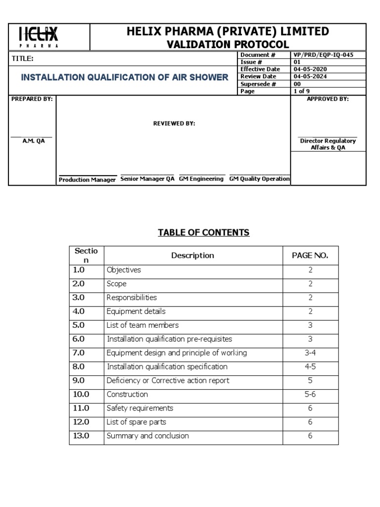 IQ Protocol Air Shower | PDF | Verification And Validation | Nature