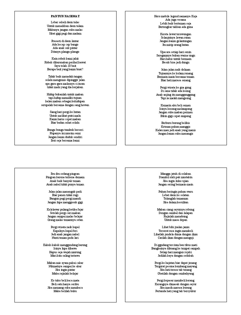 Kumpulan Pantun | PDF