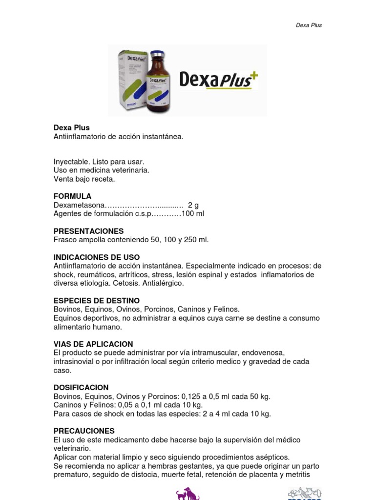 Dexa Plus | PDF | Corticosteroides | Glucocorticoides