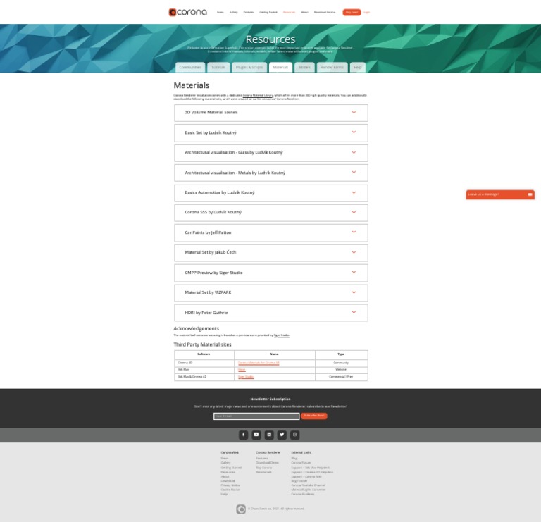 Materials - Corona Renderer | PDF