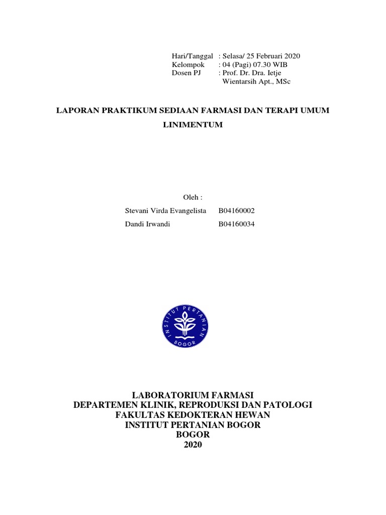 FARMASI Linimentum | PDF