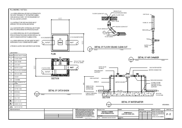 Detail of Floor/ Ceiling Clean Out: Plumbing Notes | PDF | Plumbing ...