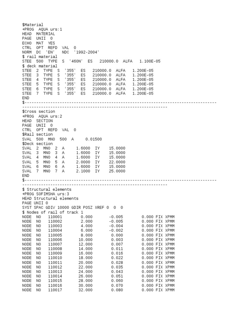 Sample SOFISTIK - A&B | PDF | Home & Garden | Computers