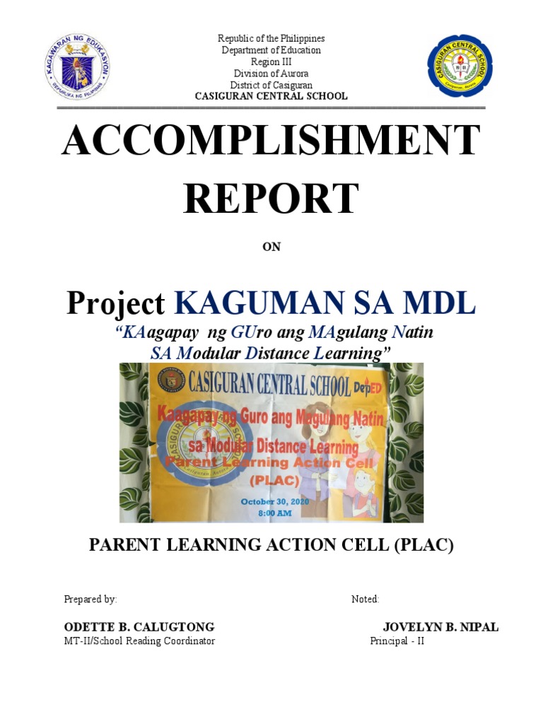 Accomplishment: Project | PDF