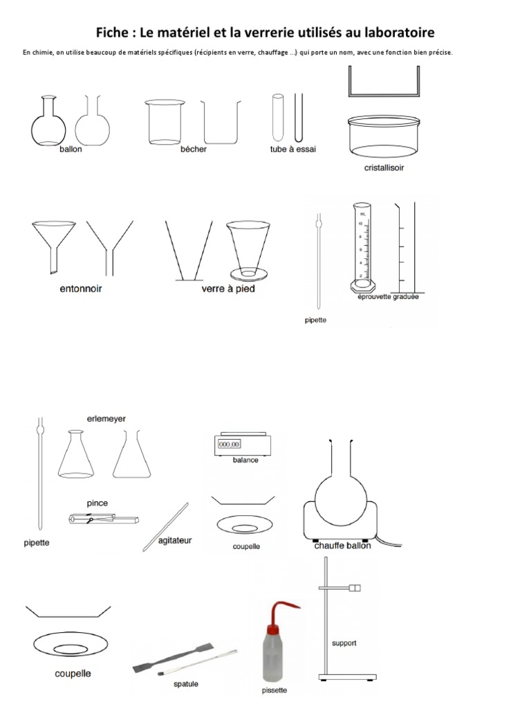 Matériel et verrerie de laboratoire | PDF | Maison et jardin | Sciences ...