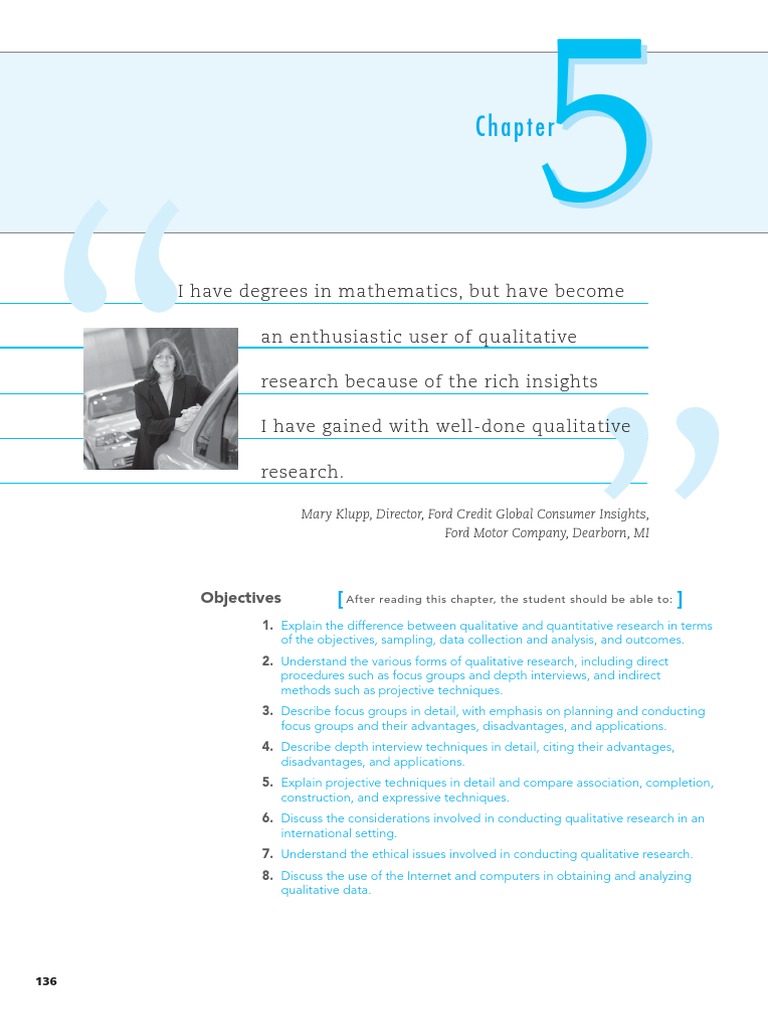 Chapter 5 BOOK | PDF | Focus Group | Qualitative Research
