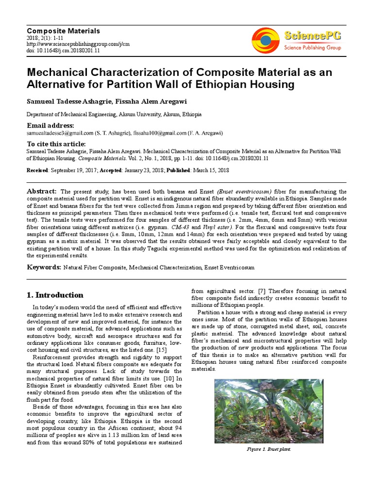 Mechanical Properties of Natural Fiber Composites | PDF | Composite ...