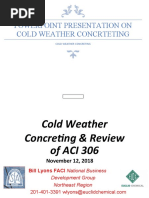 ACI - 306R-88 Cold Weather Concreting | PDF | Thermal Insulation | Concrete