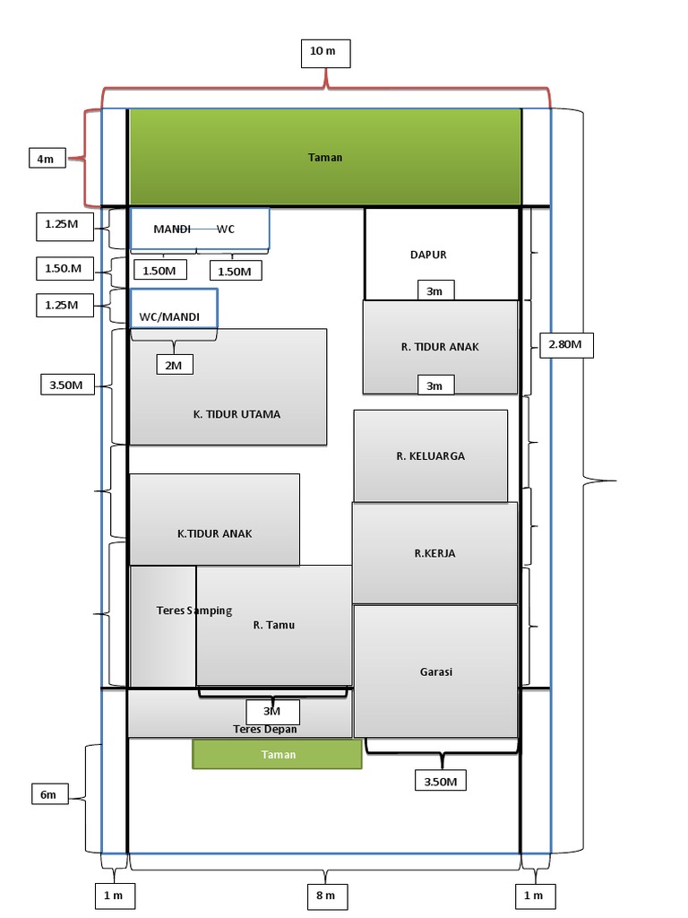 Denah Rumah 8x15 | PDF