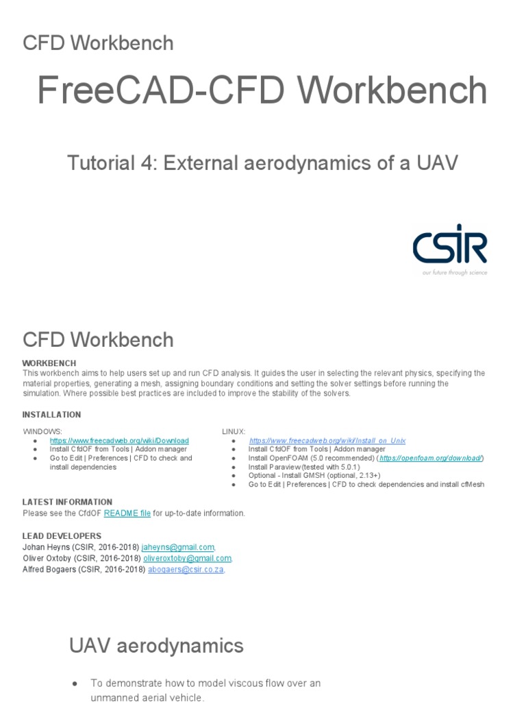 CFD Tutorial 4 - External Aerodynamics of A UAV | PDF | Computational ...