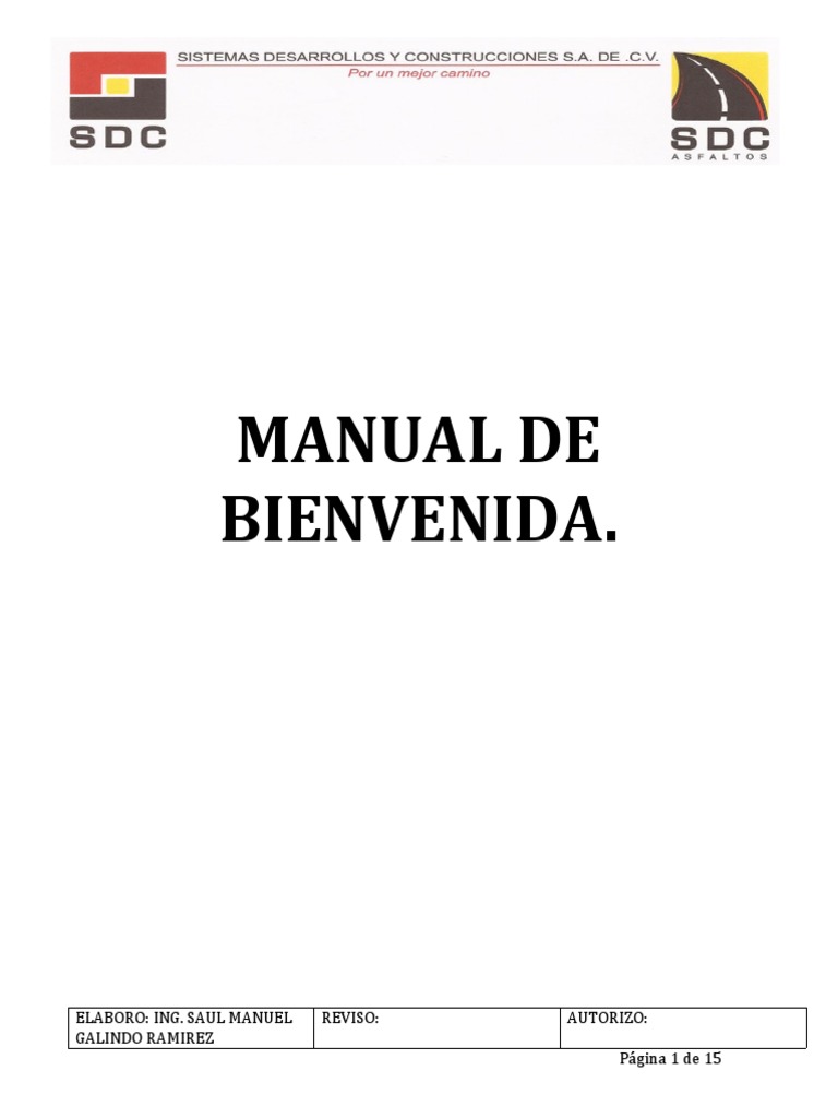 Manual de Bienvenida | PDF | Business