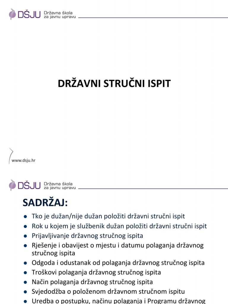 Državni Stručni Ispit | PDF